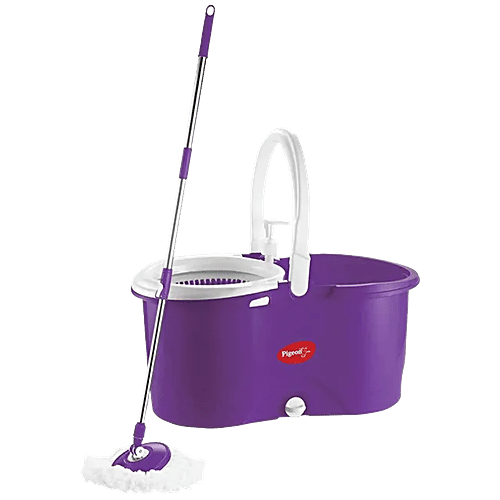 Buy Pigeon by Stovekraft Steel Spin Mop With Twin Buckets - Plastic ...