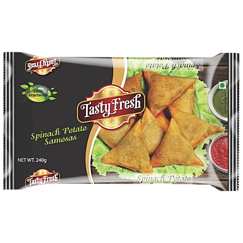 Buy Tasty Fresh Spinach Potato Samosa - Ready To Fry/Bake, Stuffed ...