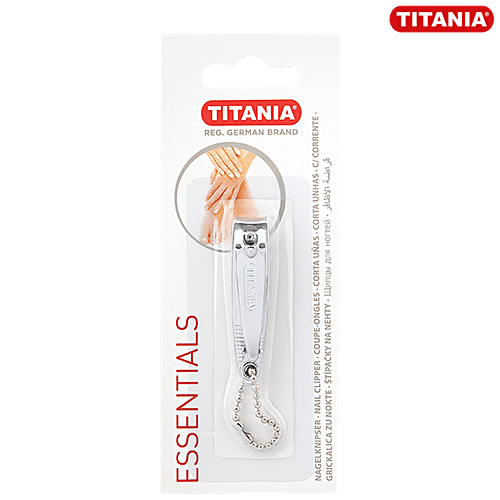Buy Titania Nail Clipper/Cutter With Filer - Chromium-Plated Metal ...