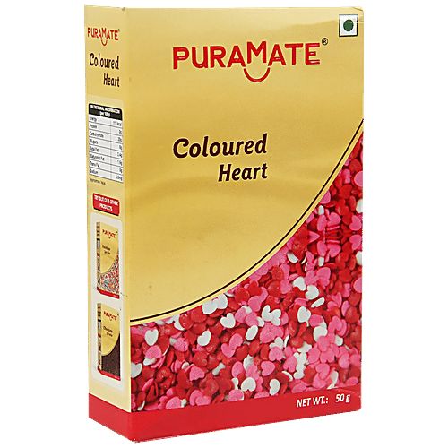 Buy Puramate Coloured Heart - Used For Garnishing Online at Best Price ...
