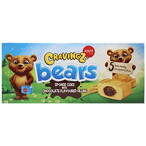 Buy Jouy & Co Cravings Bear Sponge Cake With Chocolate Flavour - Soft ...