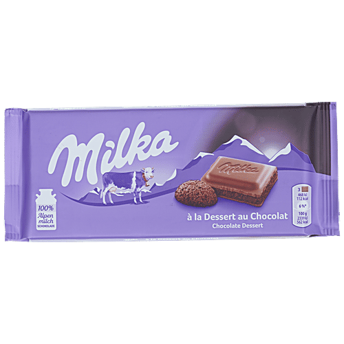Buy Milka Chocolate Dessert Alpine Milk Chocolate Slab - Creamy ...