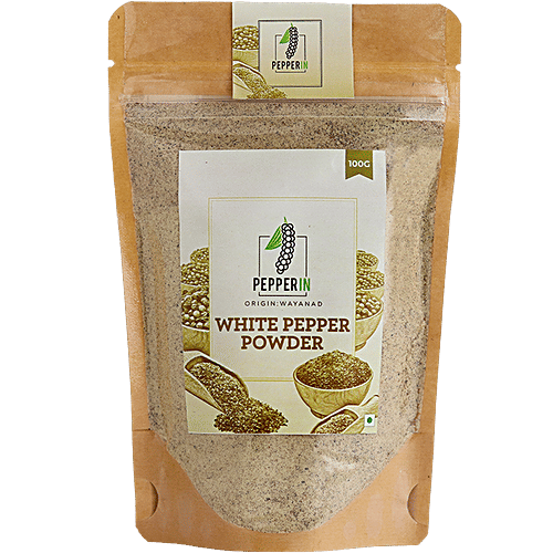 Buy Pepperin White Pepper Powder - Fresh Ground, Natural Unbleached ...