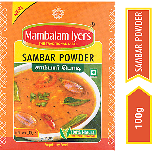 Buy Mambalam Iyers Sambar Powder - Enhances Flavour Online at Best ...