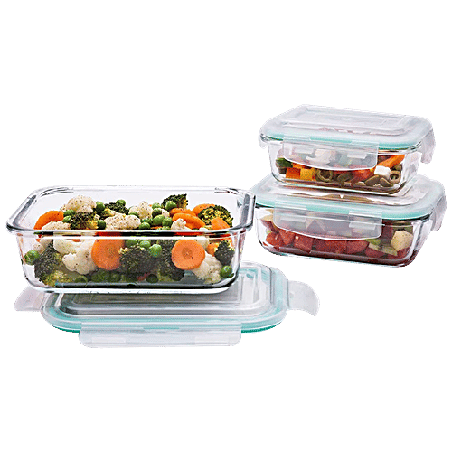 Buy Signoraware Lock N Store High Borosilicate Bakeware Safe Glass ...