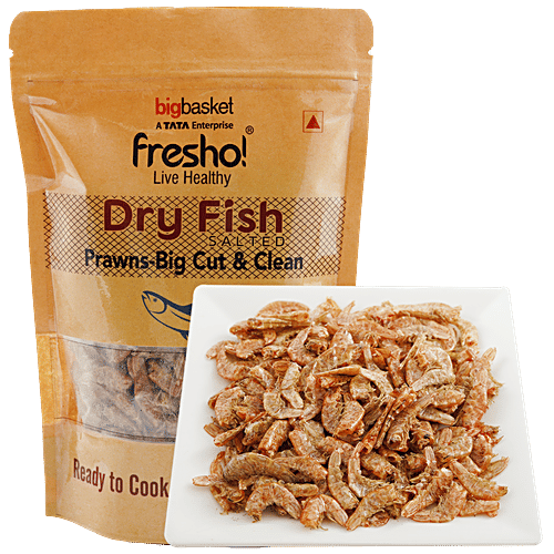 Buy fresho! Dry Fish Prawns-Big, Cleaned & Cut Online at Best Price of ...