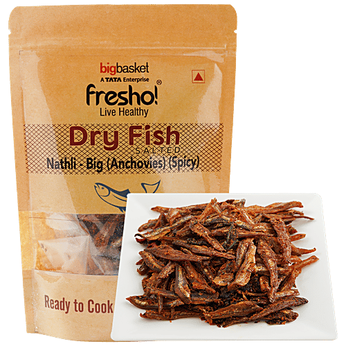 Buy fresho! Dry Fish Nathli/Anchovies-Big, Spicy Online at Best Price ...