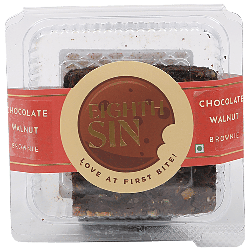 Buy EIGHTH SIN Brownie - Chocolate Walnut, Delightfully Smooth & Delicious, Yummy Snack Online ...