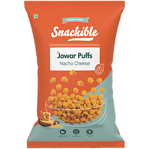 Buy Snackible Nacho Cheese Jowar Puffs Online at Best Price of Rs 40 ...