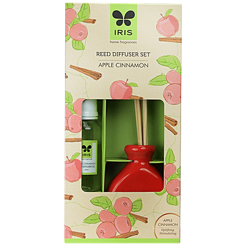 Buy Iris Apple Cinnamon Reed Diffuser Set - 60 ml diffuser oil, 6 ...