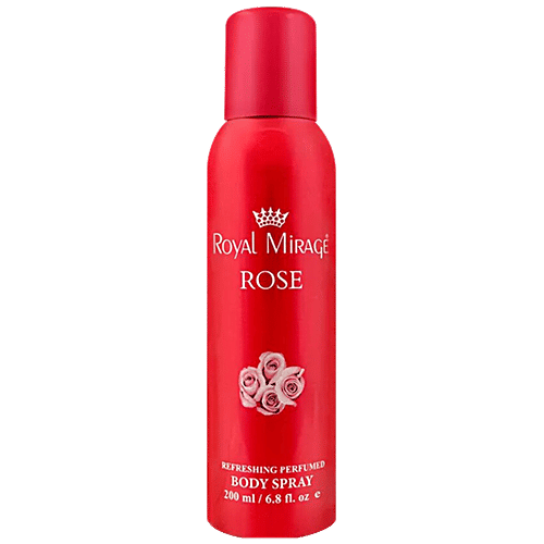Buy Royal Mirage Rose Deodorant Perfumed Body Spray - Provides Long ...