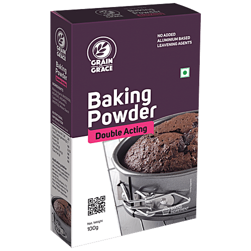 Buy Grain N Grace Baking Powder - Double Acting, No Added Aluminium ...
