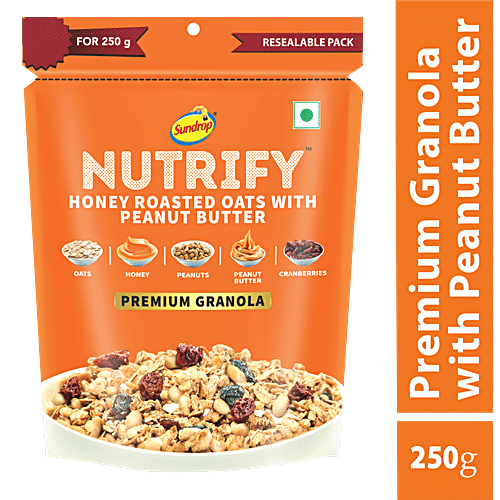 Buy Sundrop Nutrify Honey Roasted Oats - With Peanut Butter, Granola ...
