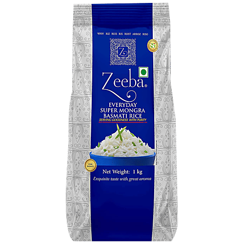 Buy Zeeba Everyday Super Mongra Basmati Rice - Pure Authentic ...