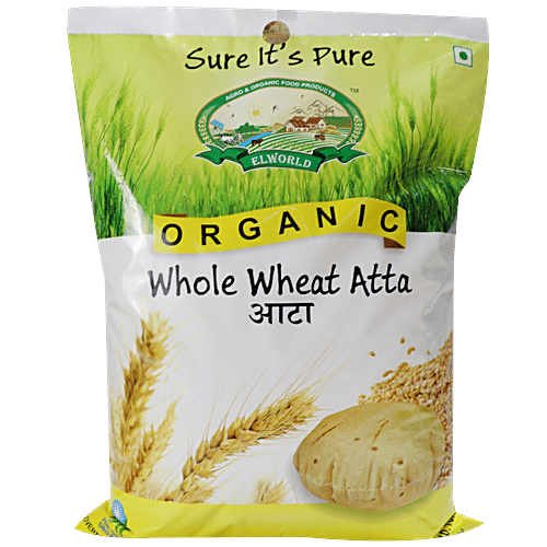 Buy Elworld Organic Whole Wheat Atta/Flour - Used To Make Soft Roti ...