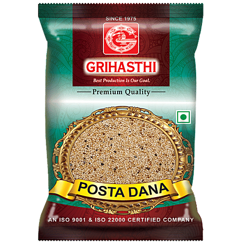 Buy Grihasthi Posta Dana/Poppy Seeds - Premium, Natural & Pure, No ...