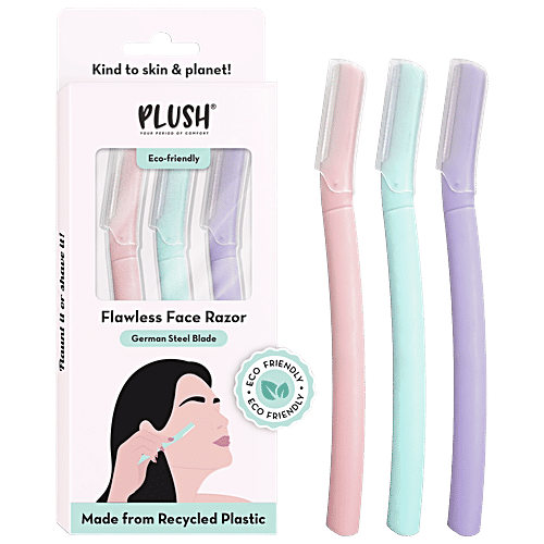 Buy Plush Flawless Eyebrow & Face Razor With German Blade Online at ...