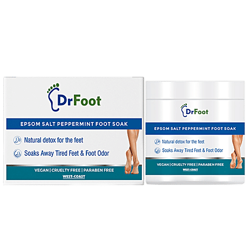 Buy Dr Foot Epsom Salt Peppermint Foot Soak - Magnesium Sulphate For ...
