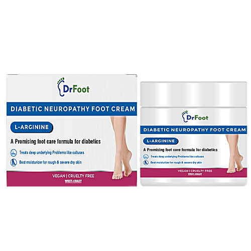Buy Dr Foot Diabetic Neuropathy Foot Cream - L-Arginine & Dimethicone ...