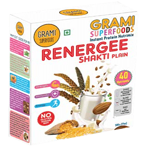 Buy GRAMI SUPERFOODS Renergee G25 Shakti Plan - Instant Nutrimix, For ...