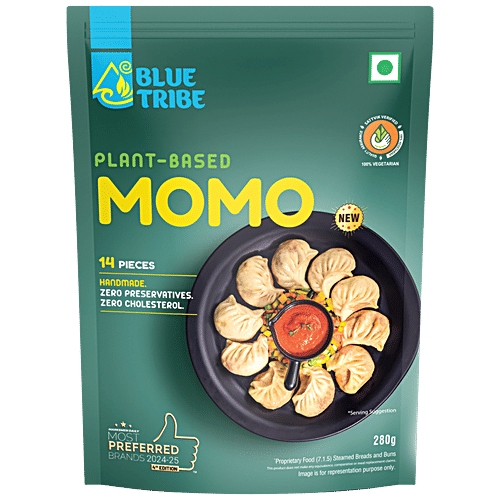 Buy Blue Tribe Foods Plant-Based Momos Online at Best Price of Rs 160 ...