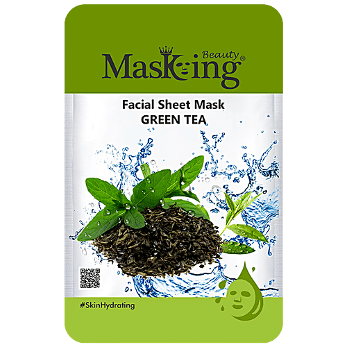 Buy MasKing Beauty Facial Sheet Mask - Green Tea, Hydrating, Repairs ...