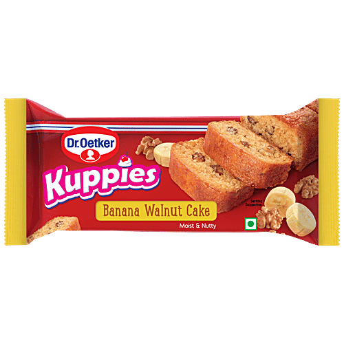 Buy Dr.Oetker Kuppies Banana Walnut Cake - Moist & Nutty Online at Best ...