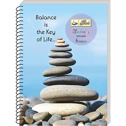 Buy Lotus Student Spiral Notebook - A 4 Size, 6 Subject Spiral, Non ...