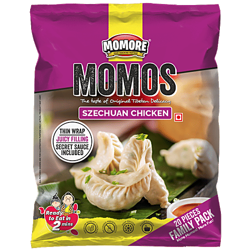 Buy MOMORE Szechuan Chicken Momos - Tibetan Delicacy, Ready To Eat, No ...