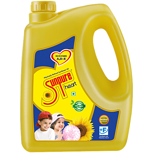 Buy Sunpure Heart Sunflower Oil - Chemical-Free & Physically Refined ...