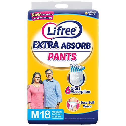 Buy Lifree Extra Absorb Pants - Size Medium 18, Highly Absorbent Adult ...