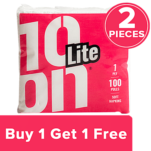 Buy 10on Tissues Soft Paper Napkins - Medium, 1 Ply Online at Best ...
