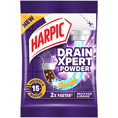 Buy Harpic Drain Xpert Cleaning Powder Online at Best Price of Rs 25.5 ...