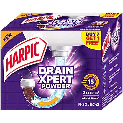 Buy Harpic Drain Xpert Cleaning Powder Online at Best Price of Rs 168. ...