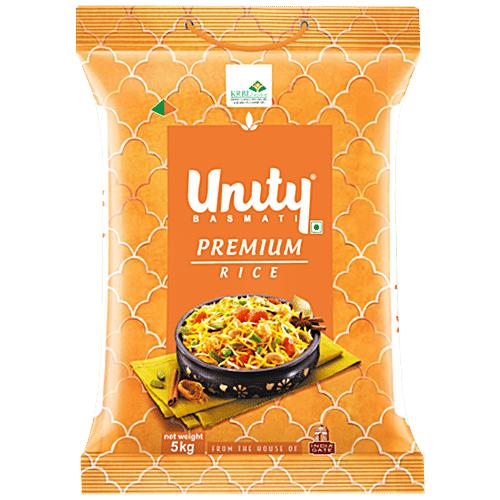 Buy Unity Premium Basmati Rice - Slender Grain & Elongated, Fluffy ...