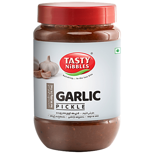 Buy Tasty Nibbles Garlic Pickle - With Gingelly Oil & Chilli Powder ...