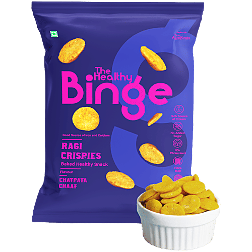 Buy The Healthy Binge Ragi Crispies - Chatpata Chaat, Guilt Free ...