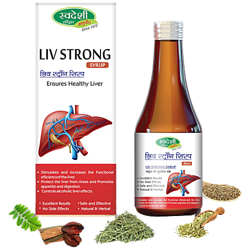 Buy Swadeshi Ayurved Livstrong Syrup - Balances Pitta In The Body ...