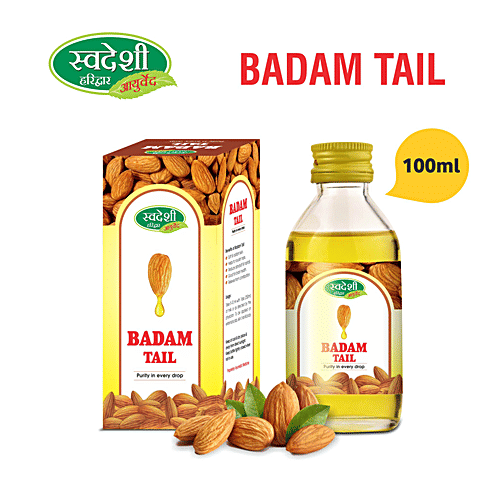 Buy Swadeshi Ayurved Badam Tail - Reduces Dandruff, Promotes Beautiful ...