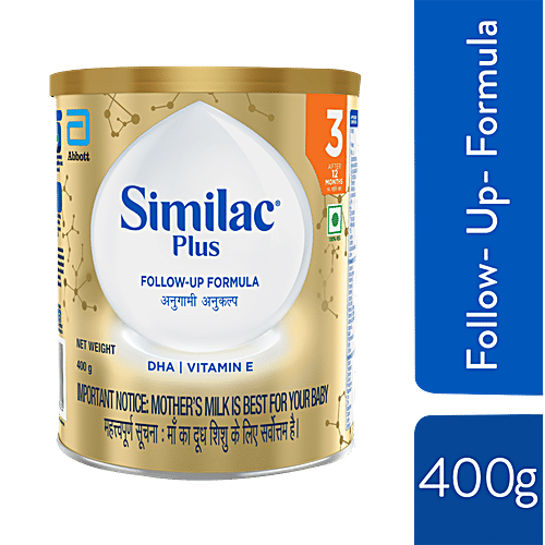 Buy Similac Plus Follow Up Formula - DHA & Vitamin E, Stage 3, From 12 ...