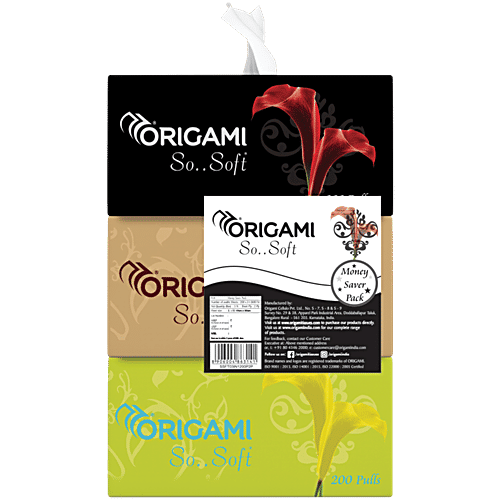 Buy Origami 2 Ply Facial Tissue Box Online at Best Price of Rs 540 ...