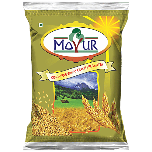 Buy MOYUR 100% Whole Wheat/Chakki Fresh Atta - Rich In Protein & Fibre ...