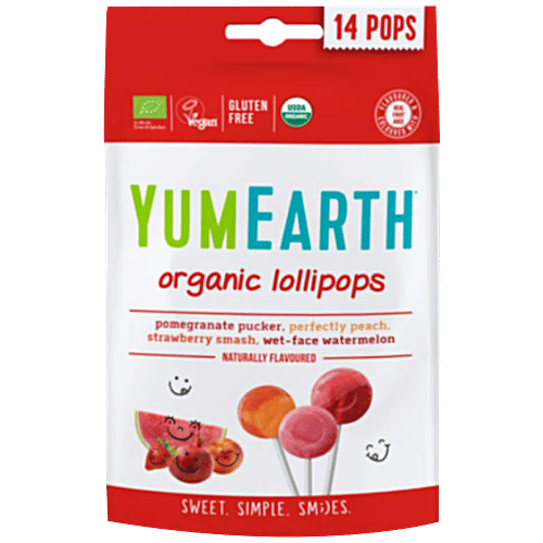 Buy Yumearth Organic & Vegan Lollipops - Naturally Flavoured, Assorted ...