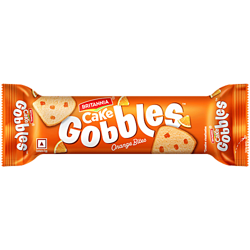 Buy Britannia Orange Bites Gobbles Cake Online at Best Price of Rs 10 ...
