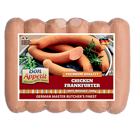 Buy Bon Appetit Chicken Frankfurter Sausage - Rich In Protein, For ...