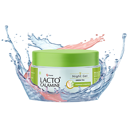 Buy Lacto Calamine Night Gel - Green Tea With Hyaluronic Acid & Fruit ...