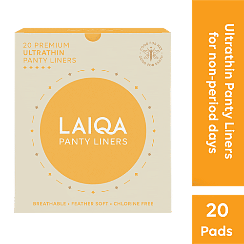 Buy Laiqa Pantyliners For Everyday Freshness - Made With Natural Fibers ...