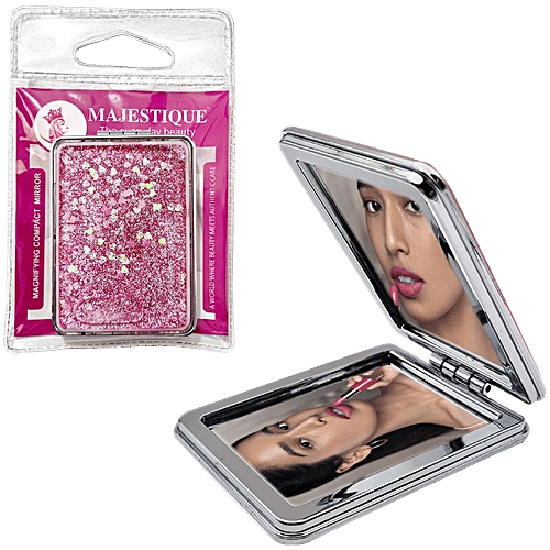 Buy Majestique Magnifying Compact Mirror - Easy To Carry, For Quick ...