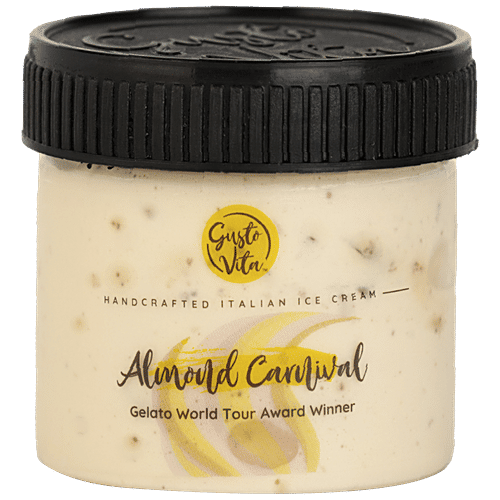 Buy GustoVita Handcrafted Italian Ice Cream - Almond Carnival, Rich ...