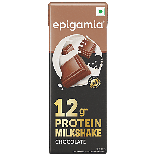 Buy Epigamia Milkshake - Chocolate, High Protein, Creamy, Rich Flavour ...